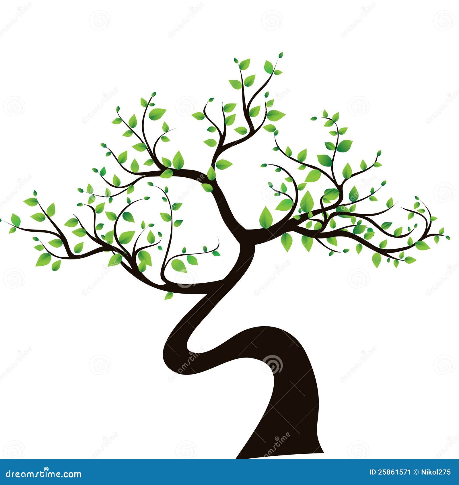 Abstrakter Baum, Symbol Der Natur Vektor Abbildung - Illustration von ...