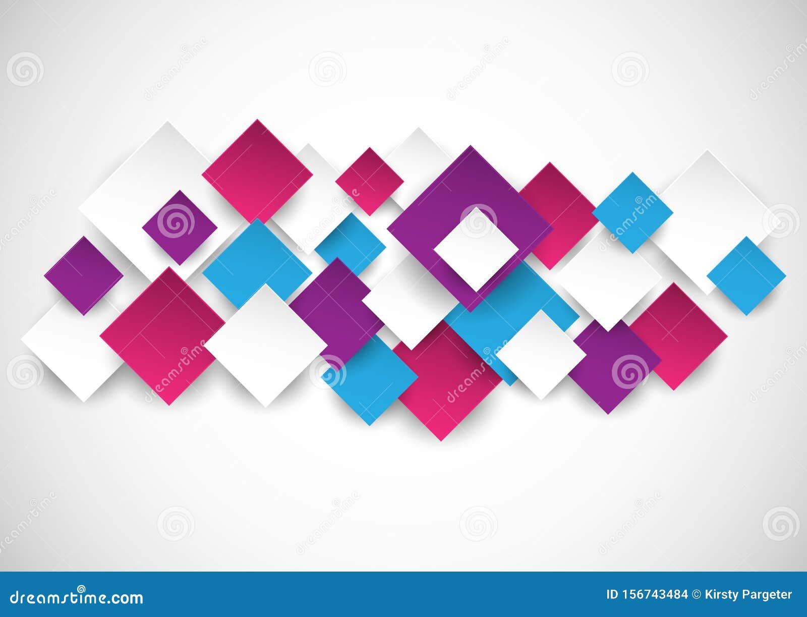 Abstrakter Hintergrund Mit 3D-Quadrat-Design Vektor Abbildung ...