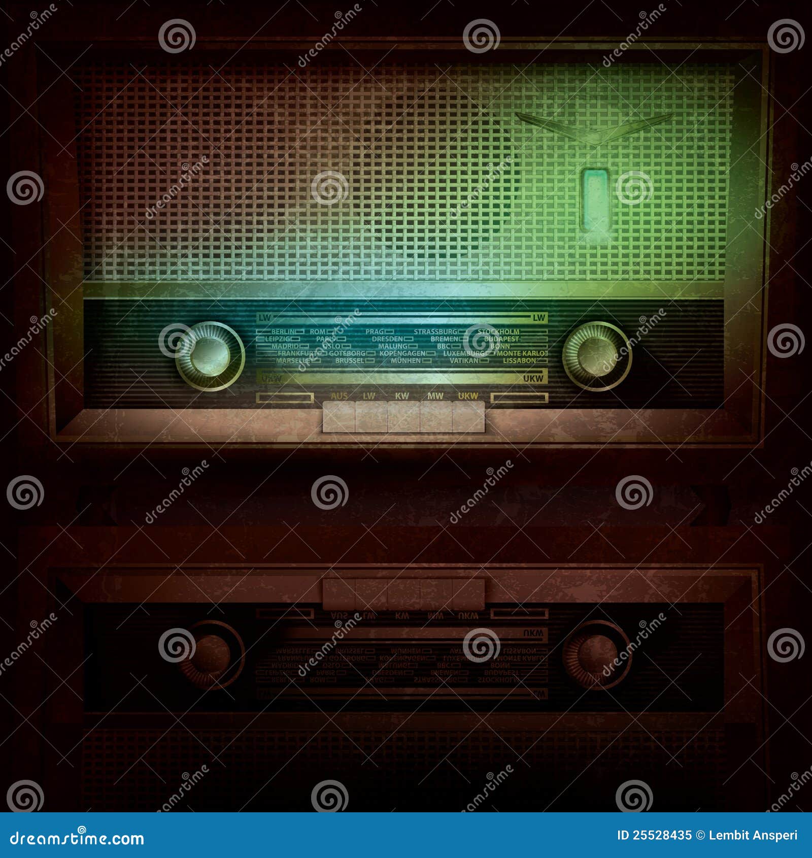 Abstrakter Musikhintergrund Mit Retro- Funk Vektor Abbildung ...