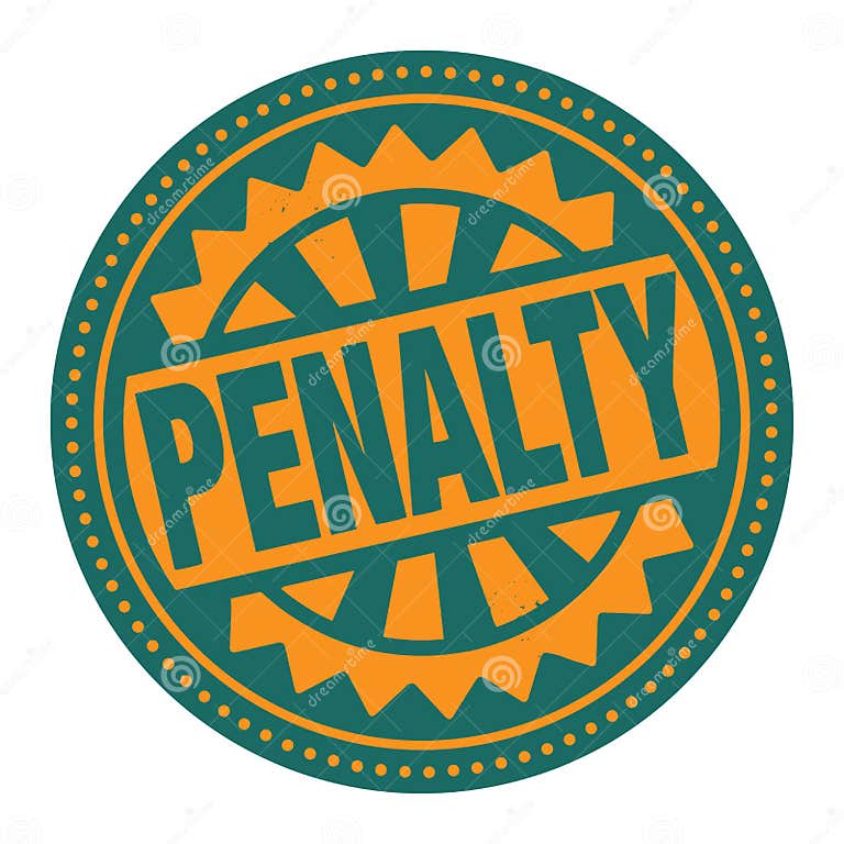 Abstrakter Stempel Oder Aufkleber Mit Der Text Strafe Vektor Abbildung ...