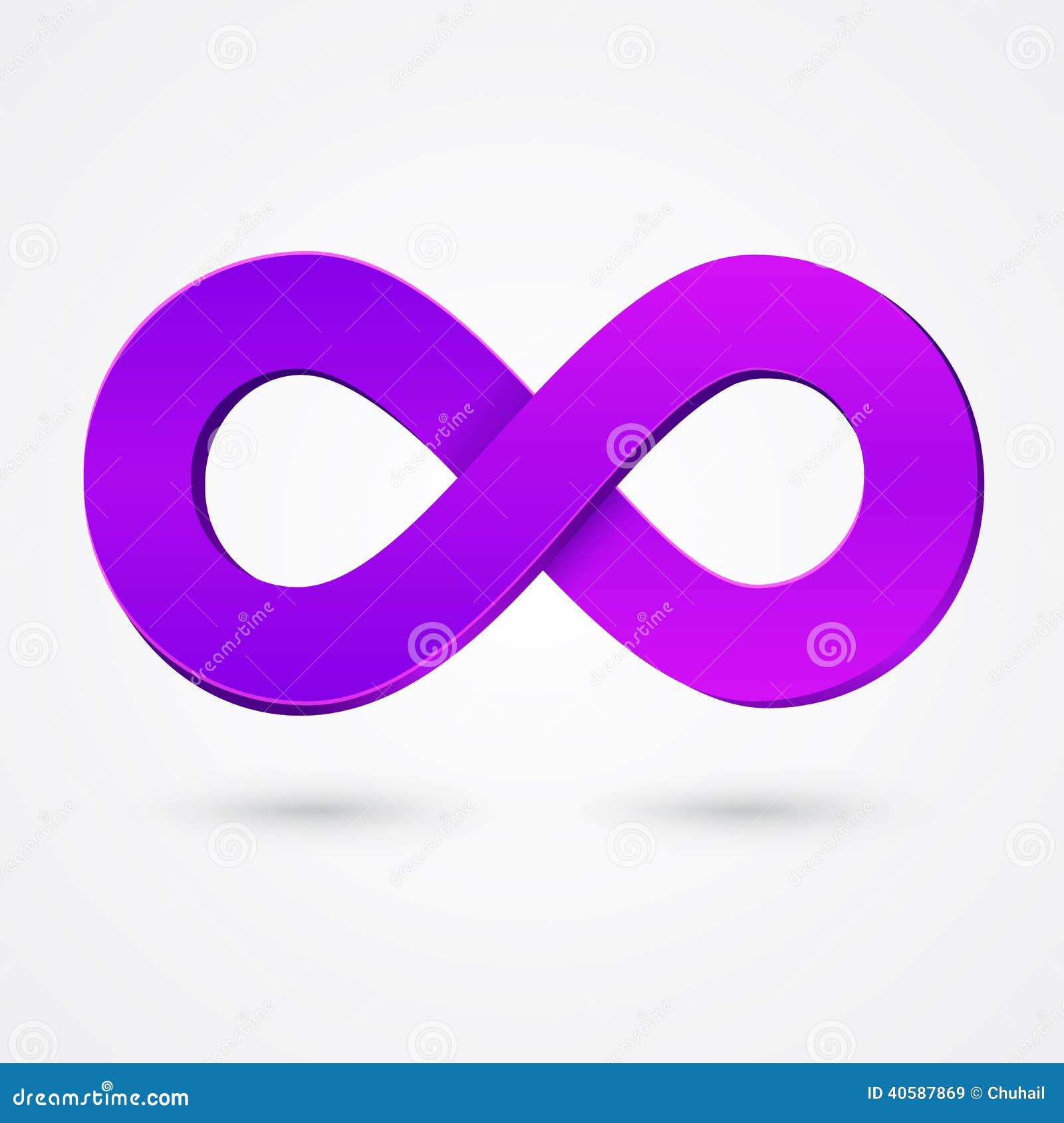 Abstraktes Unendlichkeitszeichen Vektor Abbildung - Illustration von ...