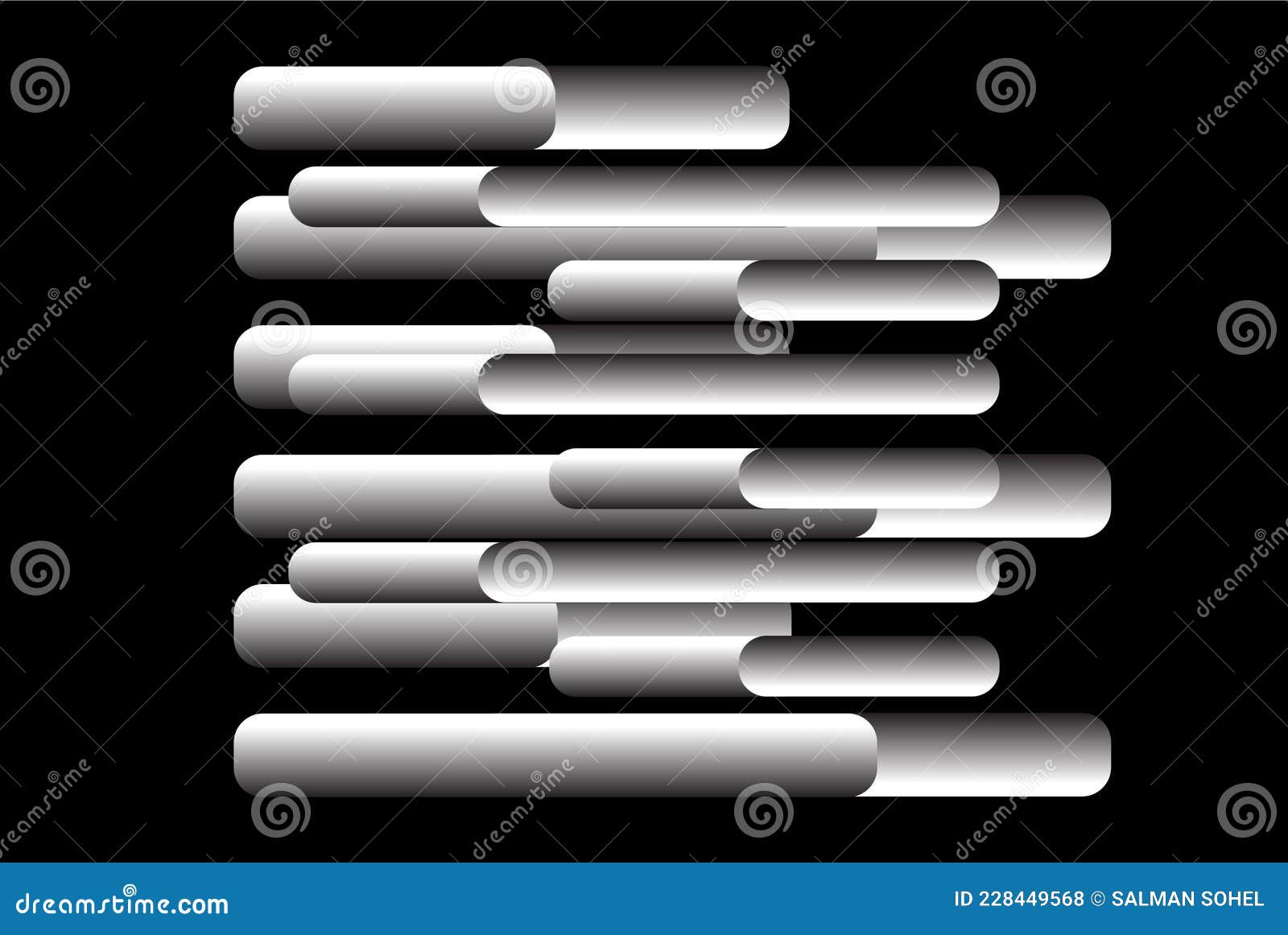 Abstrat Dark Light Bar Symbol Background Stock Illustration ...