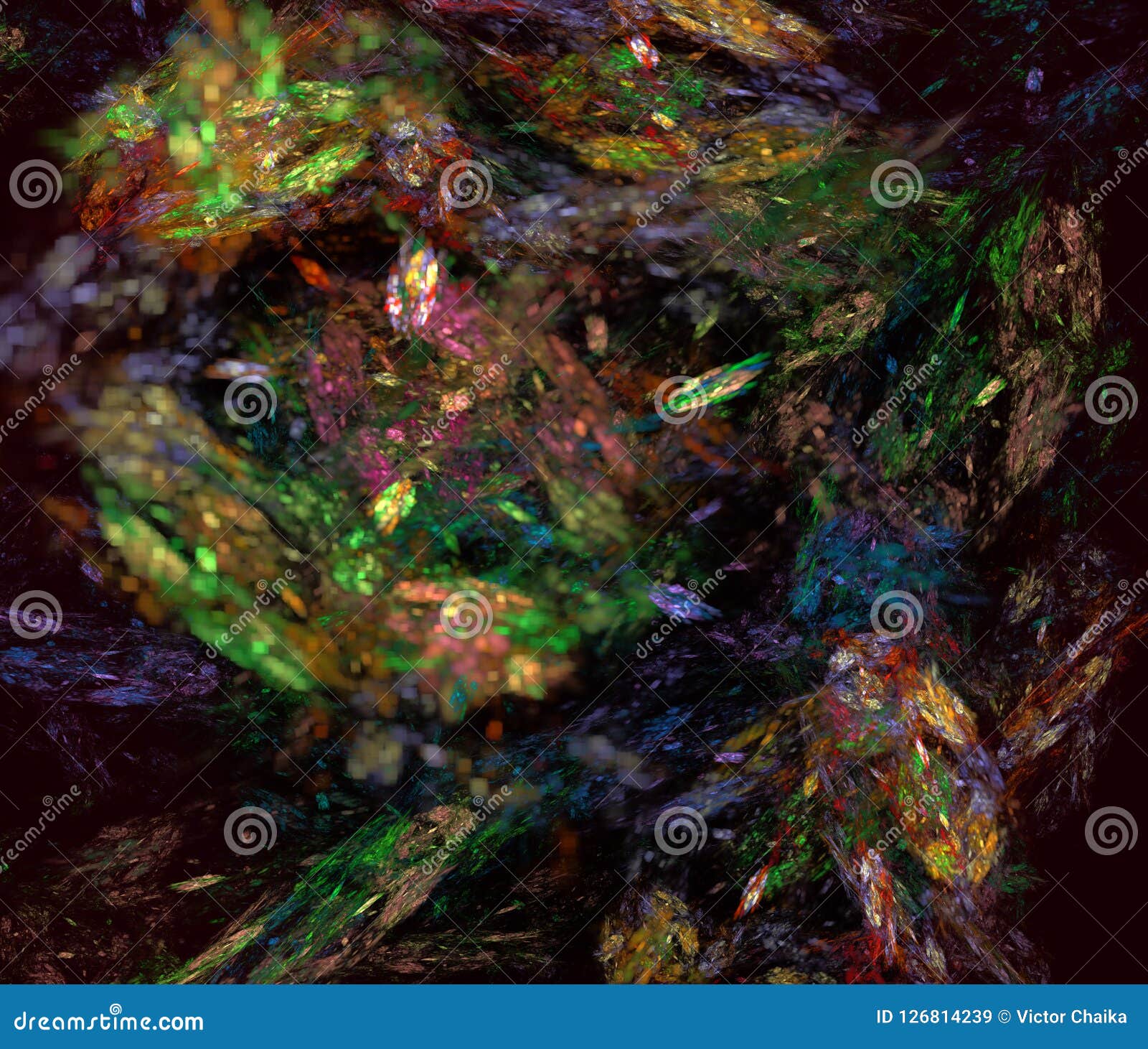 Abstrct Digital Artwork. Technologies of Fractal Graphics. Stock ...