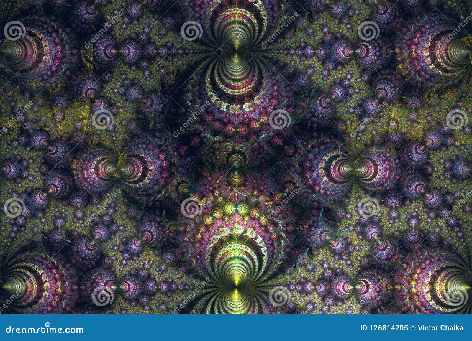 Abstrct Digital Artwork. Technologies of Fractal Graphics. Stock ...