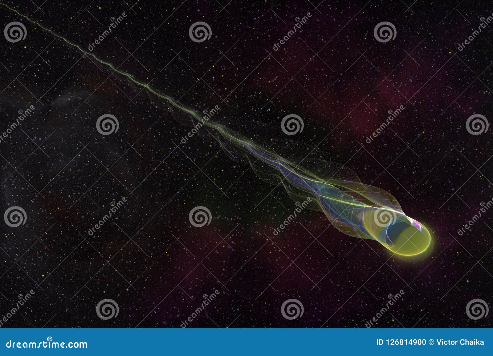 Ai Artwork Of The Comet Or Meteorite That Made The Dinosaurs Extinct ...