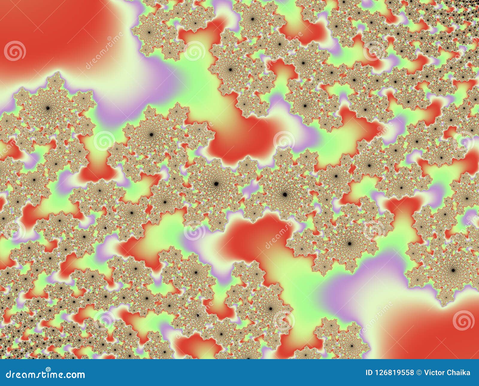 Abstrct Digital Artwork. Patterns of Nature. Shells Stock Illustration ...