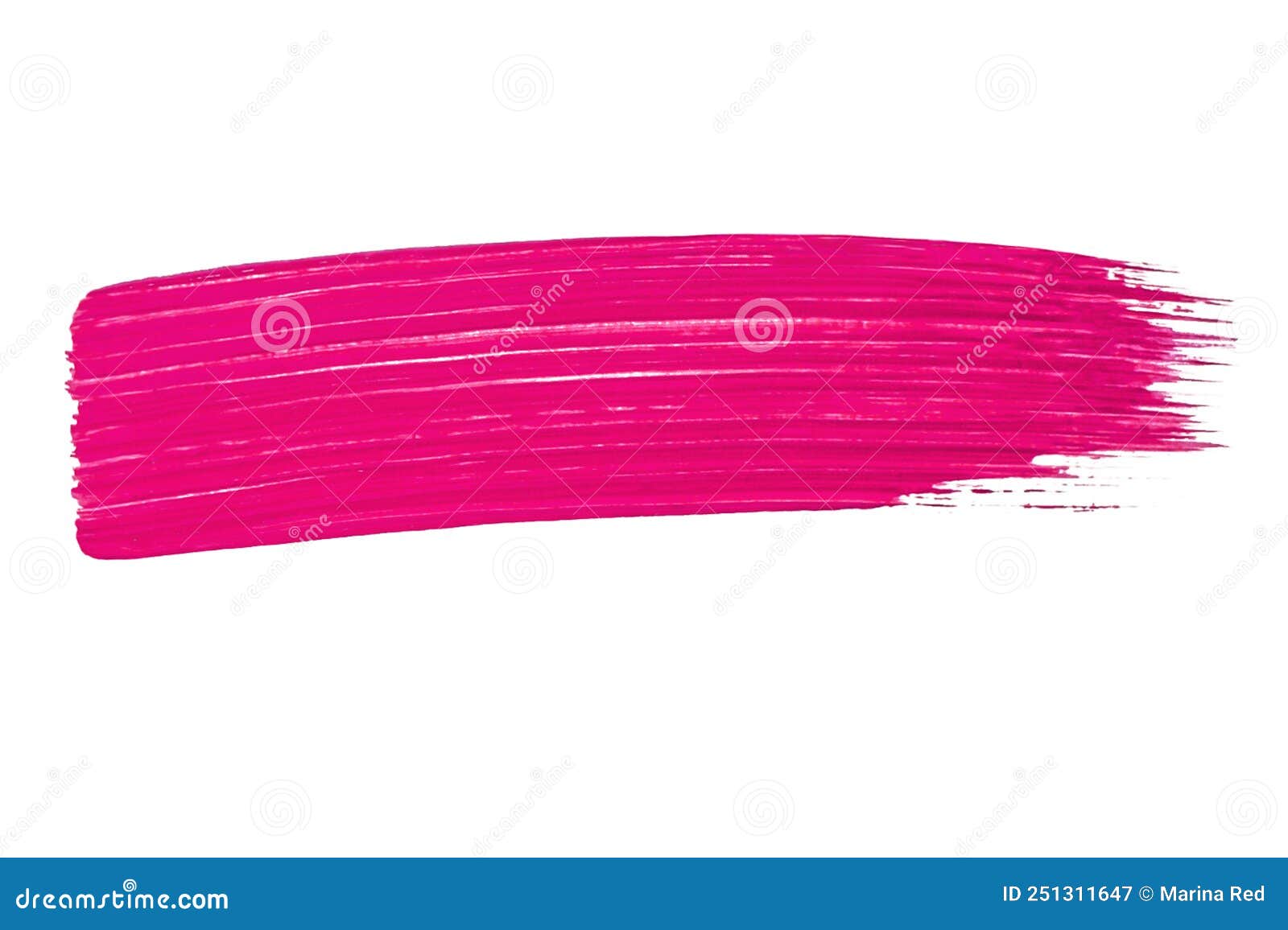 Abstrich Von Rosa Farbe Auf Weißem Hintergrund Stockbild - Bild von ...