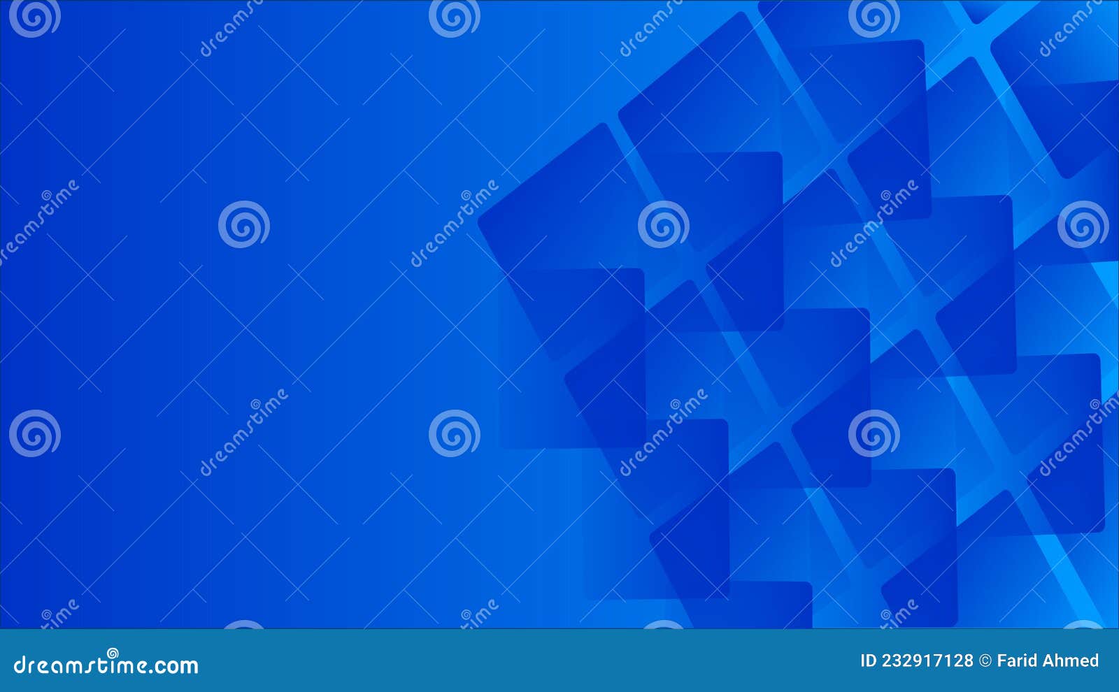 Abstract Deep Blue Vector Background with Square Shape Design Stock ...