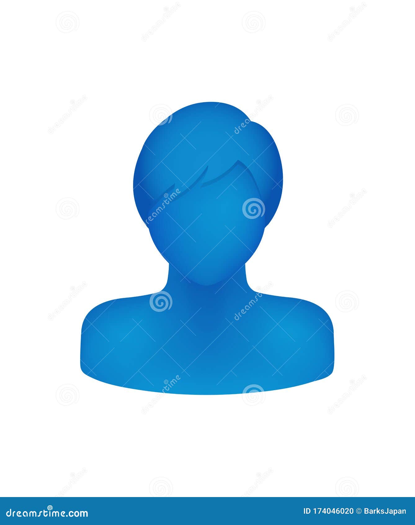 Abstruct Faceless Human Portrait Illustration Stock Vector ...