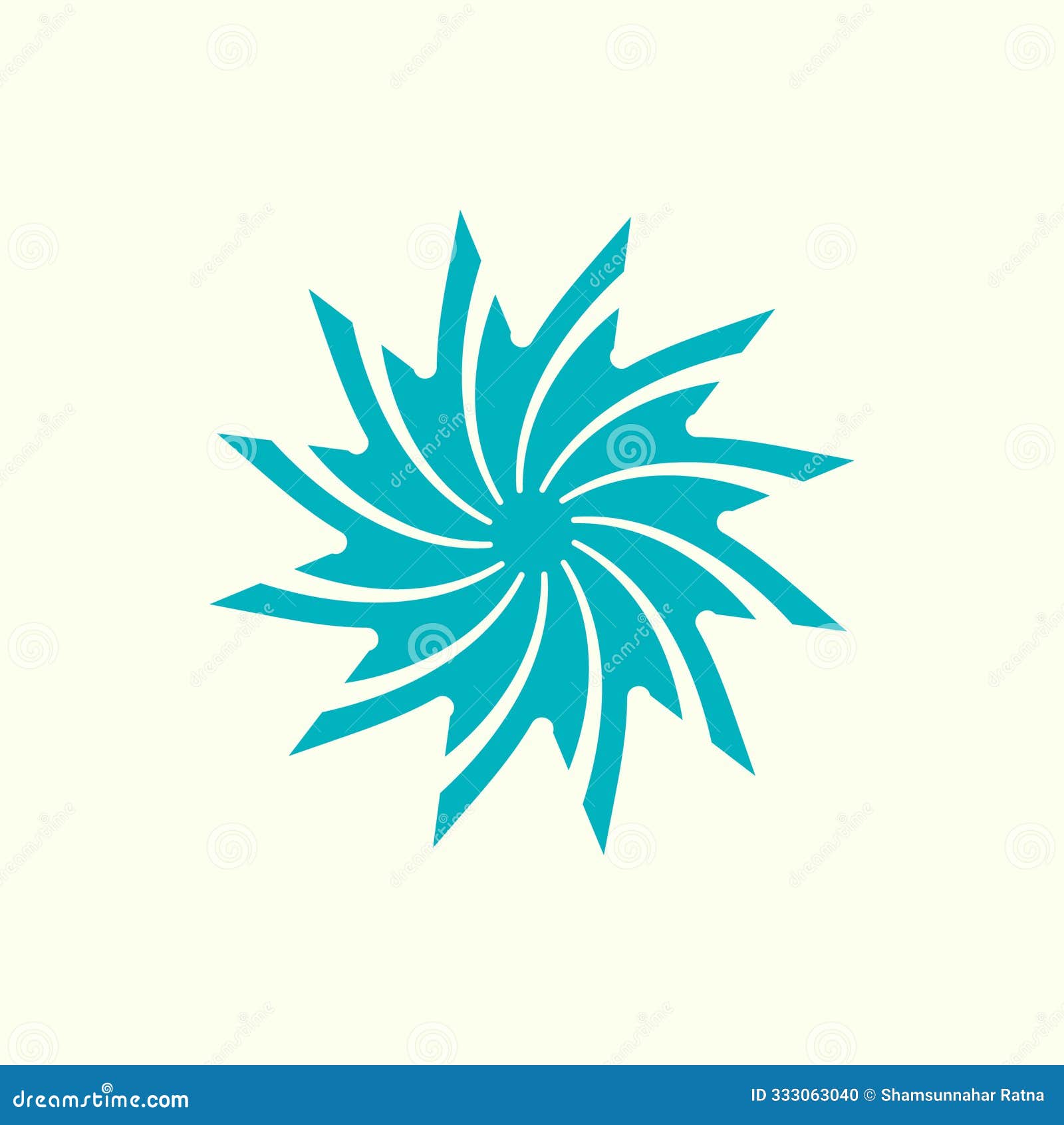 Swirling Logo. Optical Illusion On Background. Twisted Circle Cartoon ...