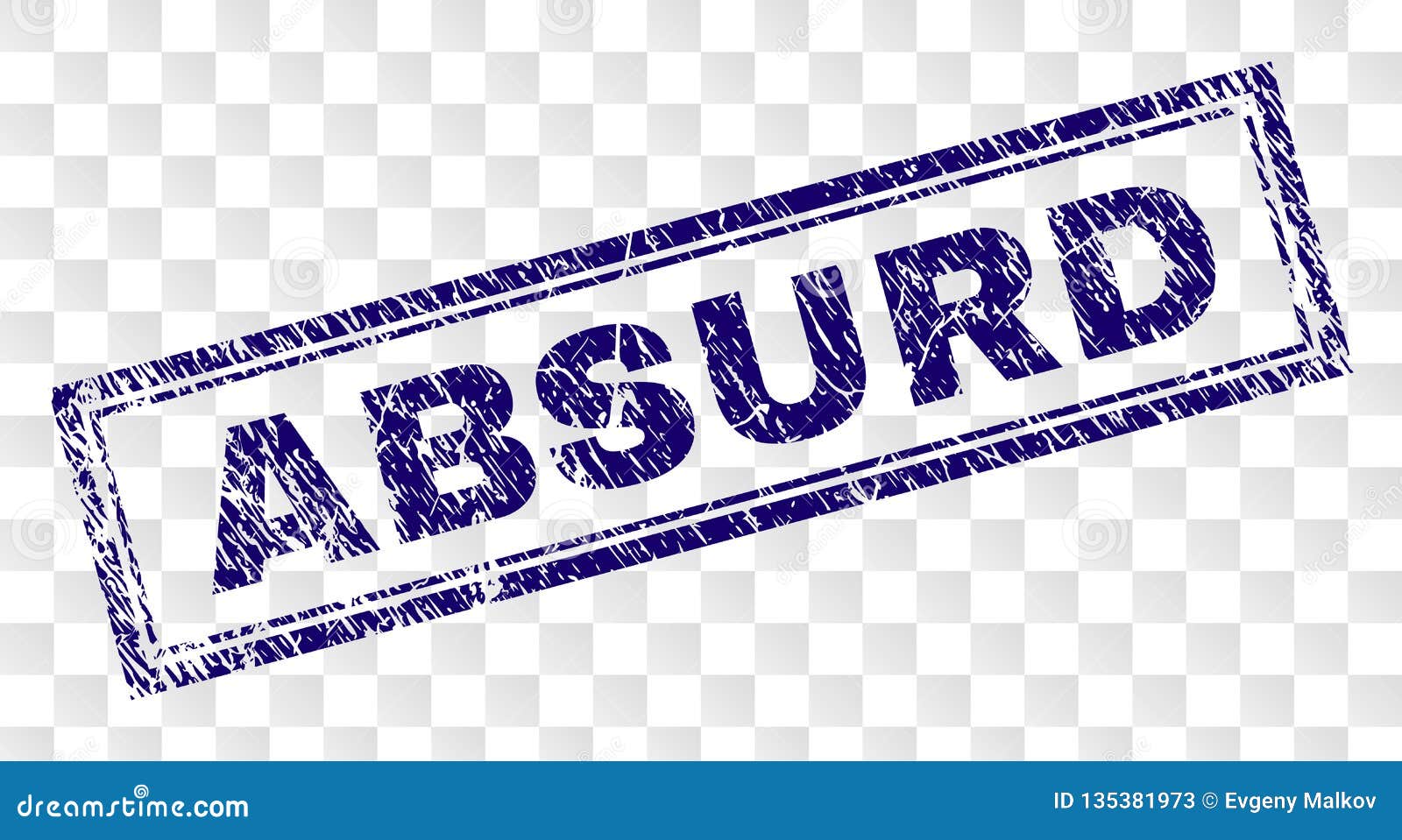 Grunge ABSURD Rectangle Stamp Stock Vector - Illustration of absurd ...