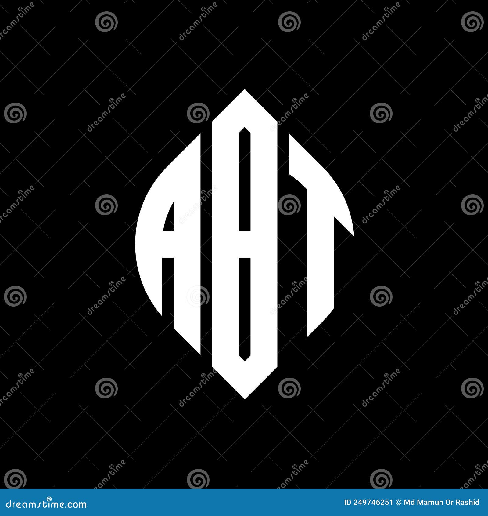 ABT Circle Letter Logo Design with Circle and Ellipse Shape. ABT ...