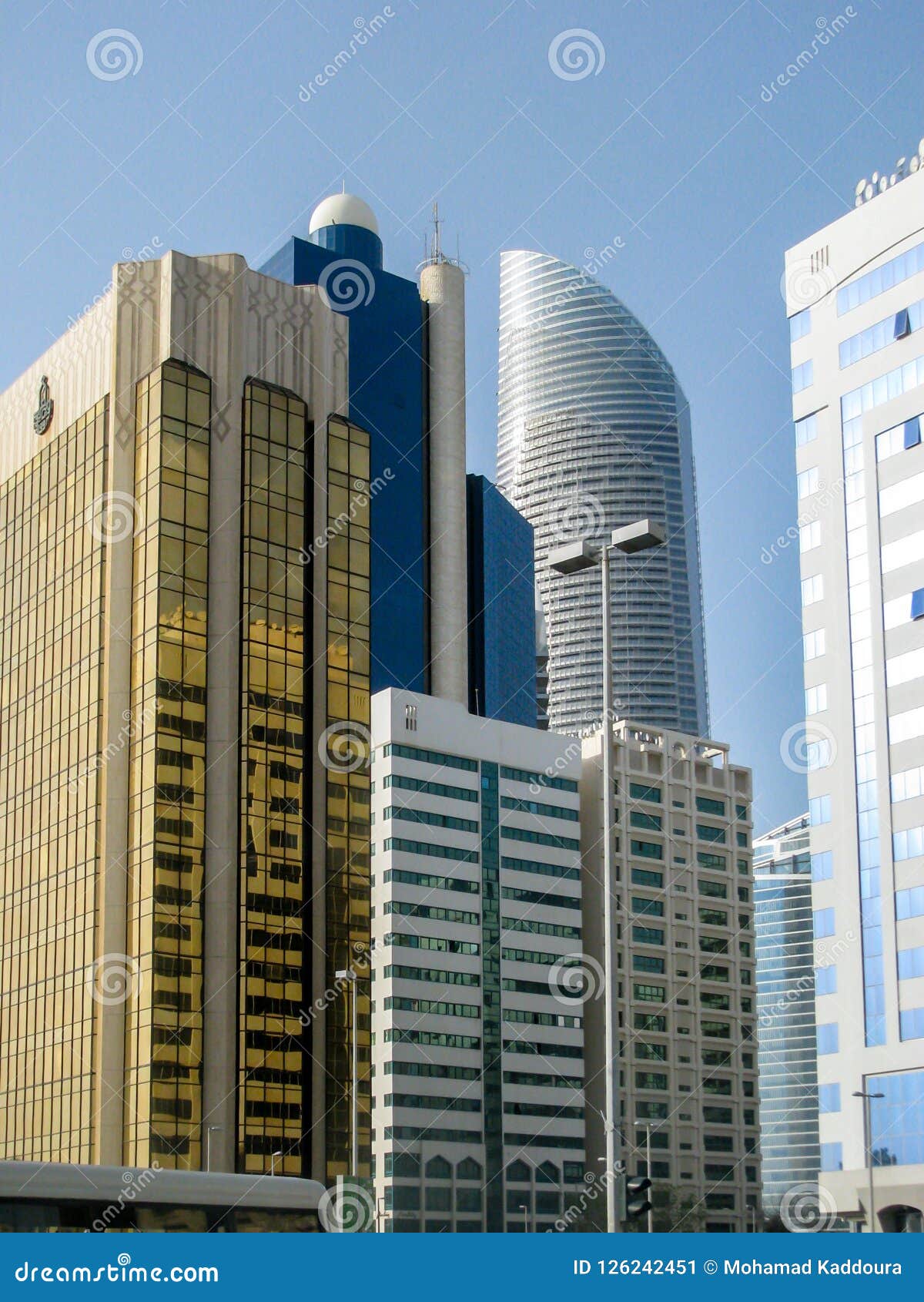 Abu Dhabi City Skyline - Beautiful Corniche View Editorial Photo ...