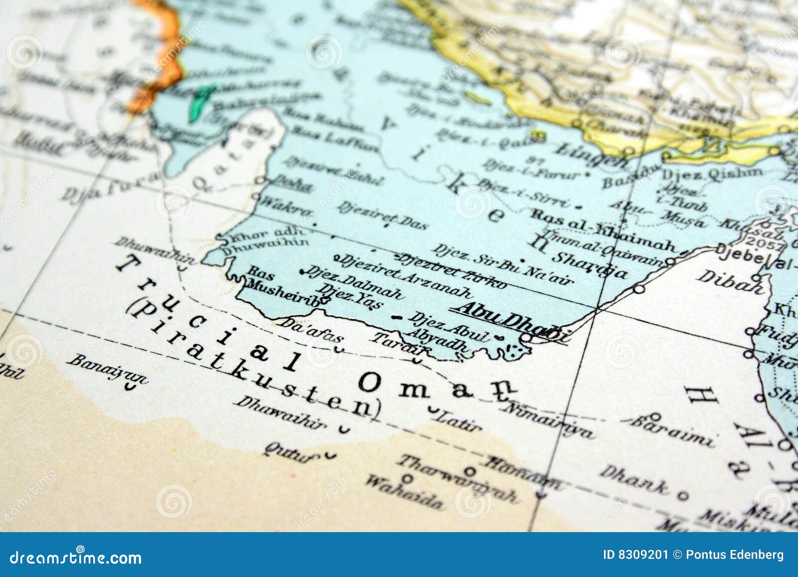Abu Dhabi, UAE stock image. Image of city, maps, retro - 8309201