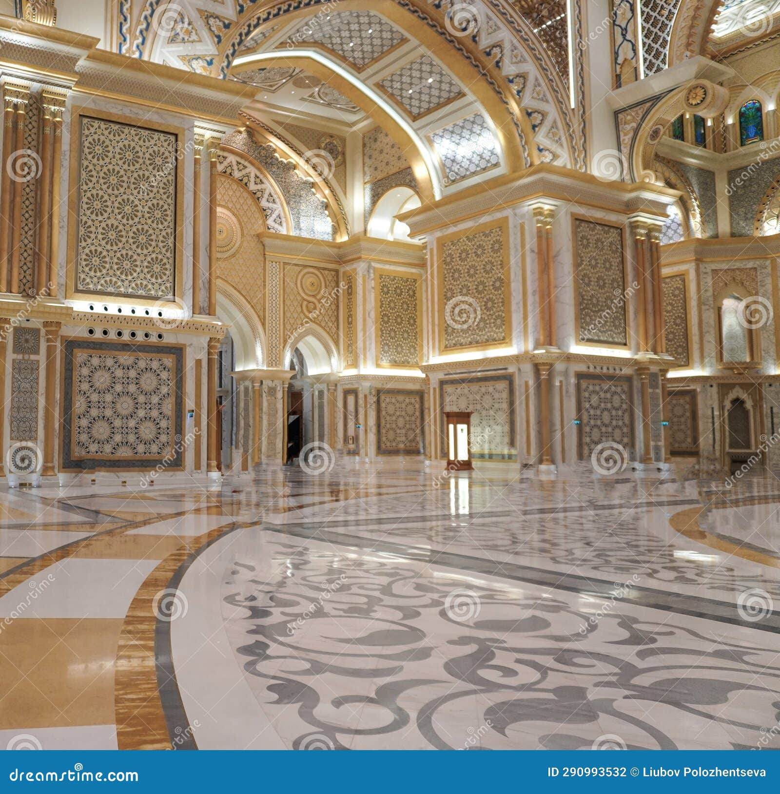 Abu Dhabi, UAE - March,16,2023: Abu Dhabi Royal Palace Inside and ...