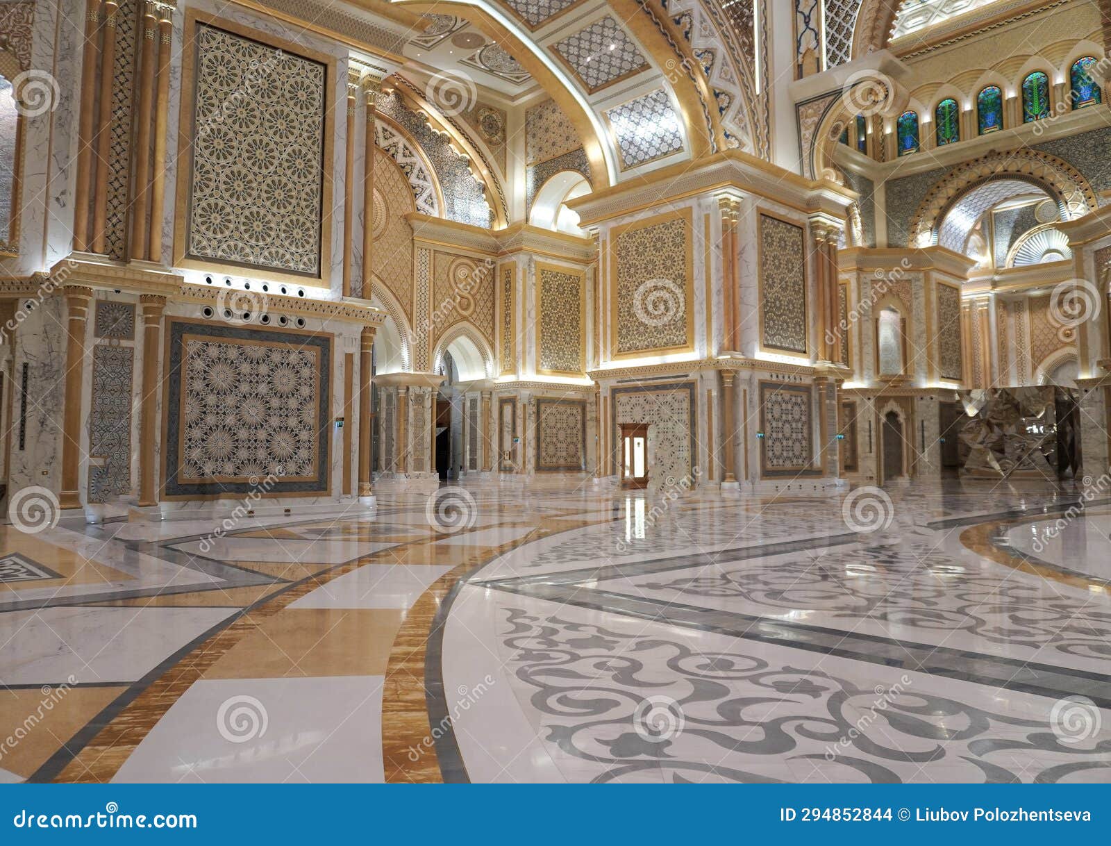 Abu Dhabi, UAE - March,16,2023: Abu Dhabi Royal Palace Inside and ...