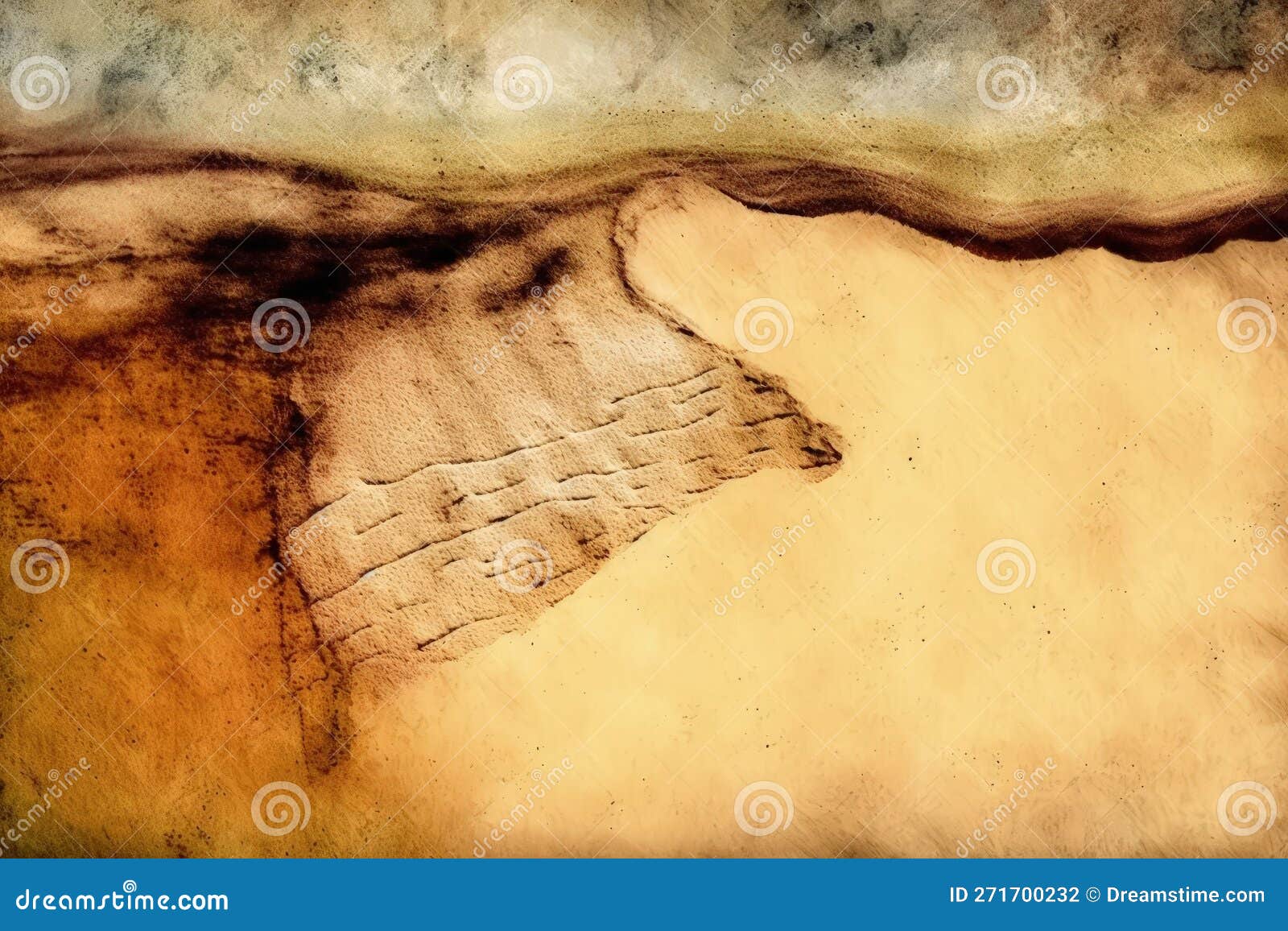 Abu Dhabi, UAE, Sedimentary Rocks with Undulating Formations. Top ...
