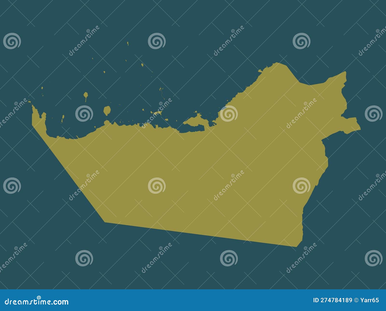 Abu Dhabi, United Arab Emirates. Solid. No Legend Stock Illustration ...