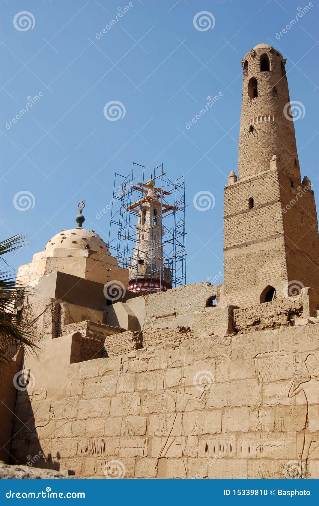 Abu Haggag Mosque, Luxor stock photo. Image of thebes - 15339810