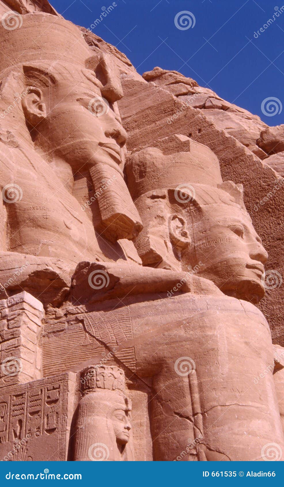 Abu Simbel stock image. Image of archeology, statue, temple - 661535