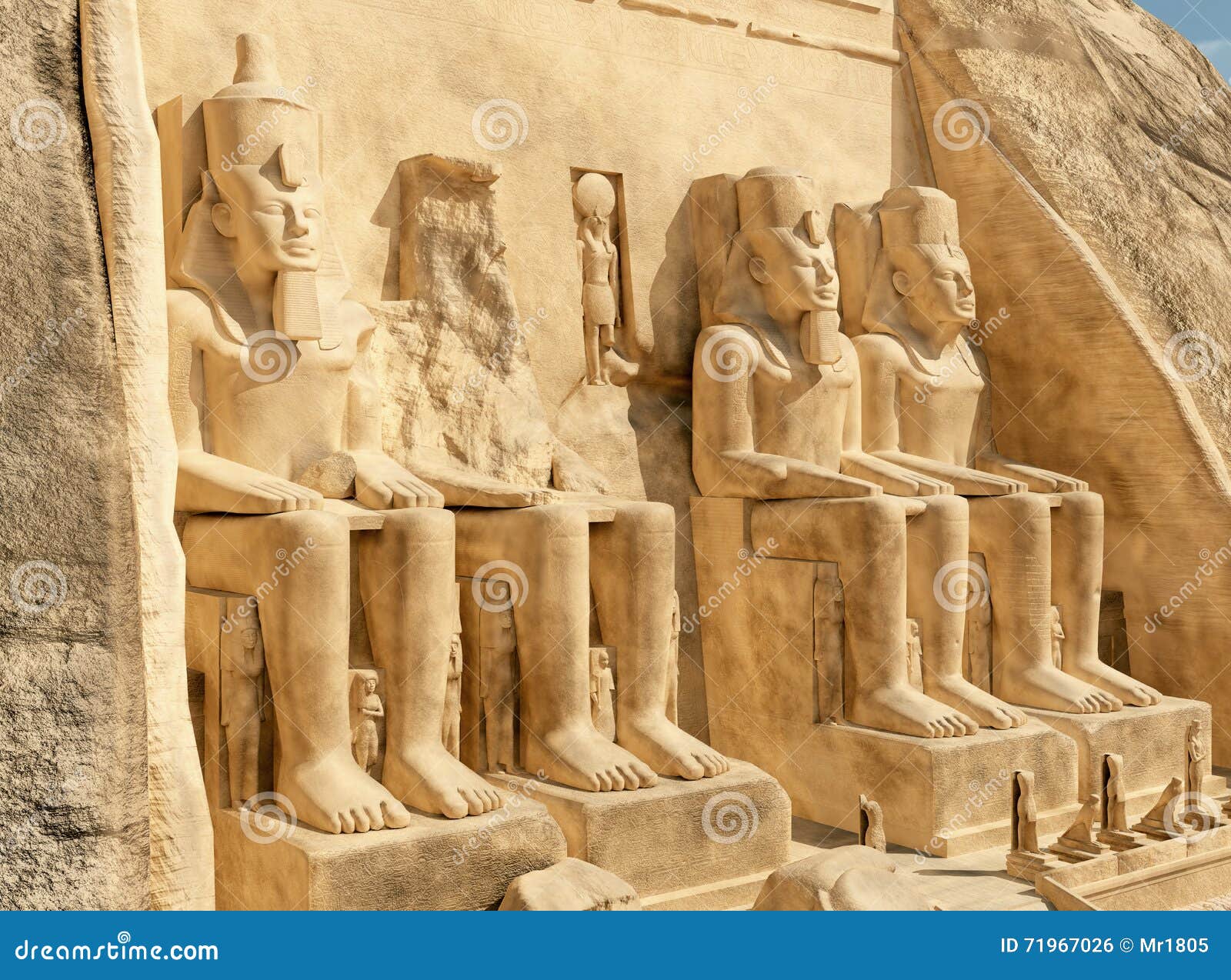 Abu Simbel stock illustration. Illustration of tourism - 71967026