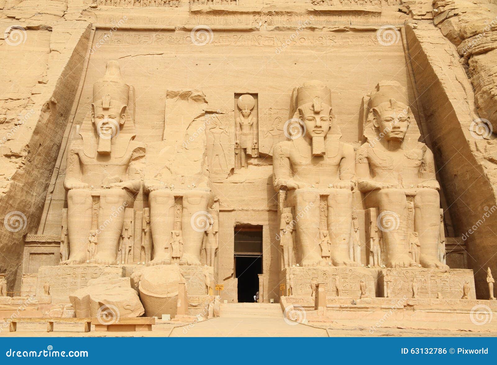 Abu Simbel stock photo. Image of assuan, pharaoh, summer - 63132786