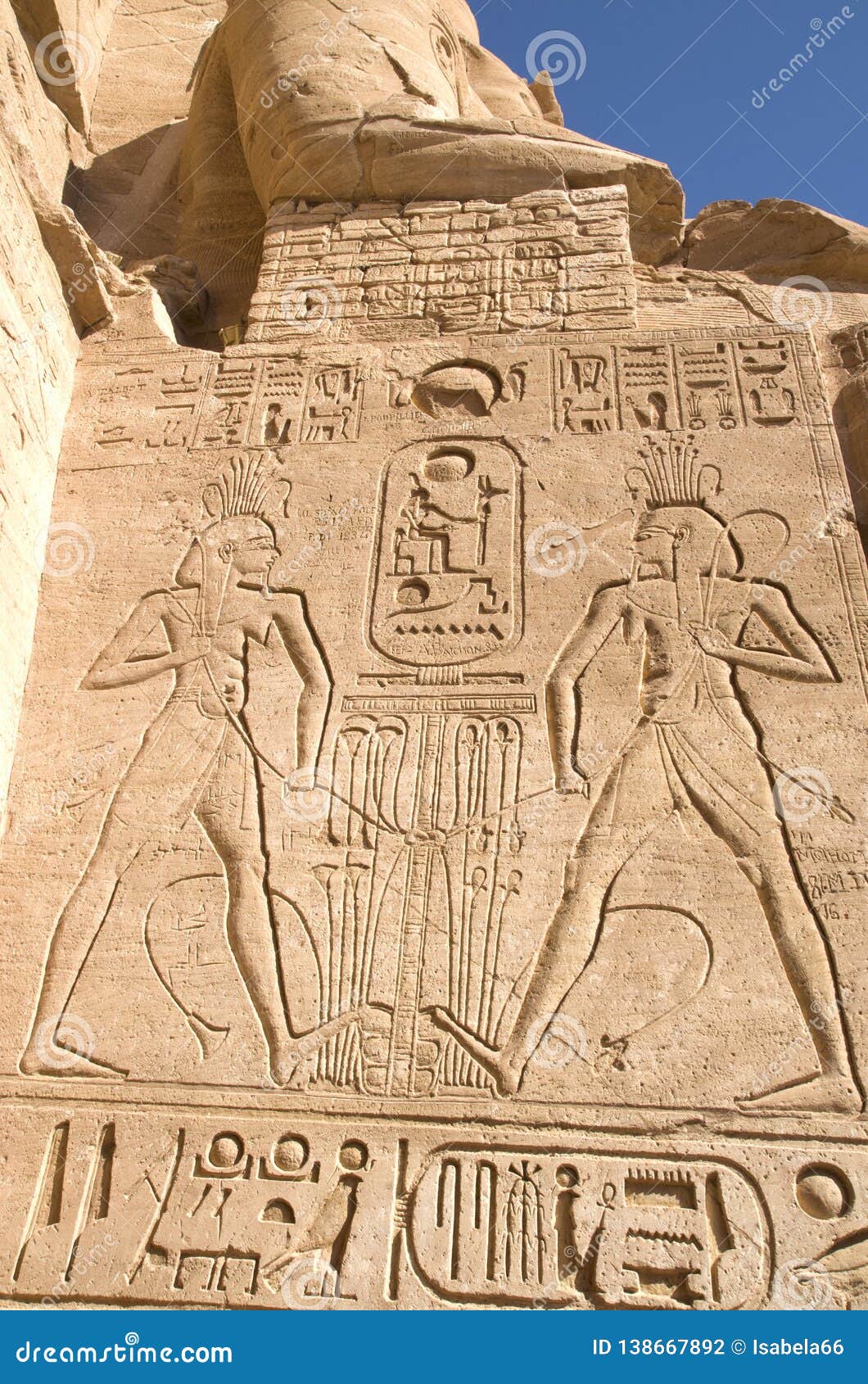 Abu Simbel - Ramses II Temple - Relief, , Egypt Stock Photo - Image of ...