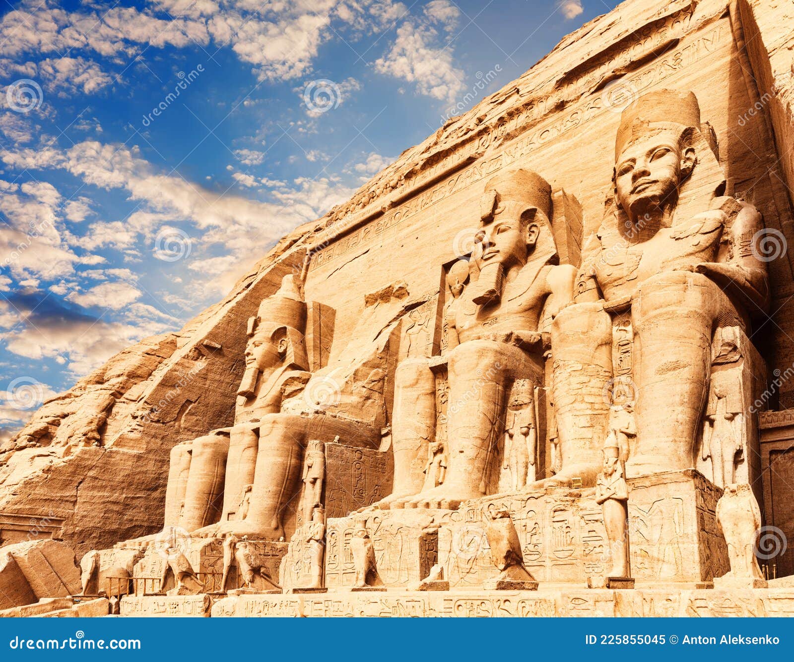 Abu Simbel Temple, Close Facade View, Upper Egypt Editorial Image ...