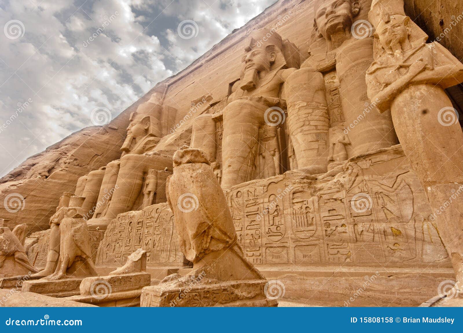 Abu Simbel Temple of Ramses II, Egypt. Stock Photo - Image of nefertari ...