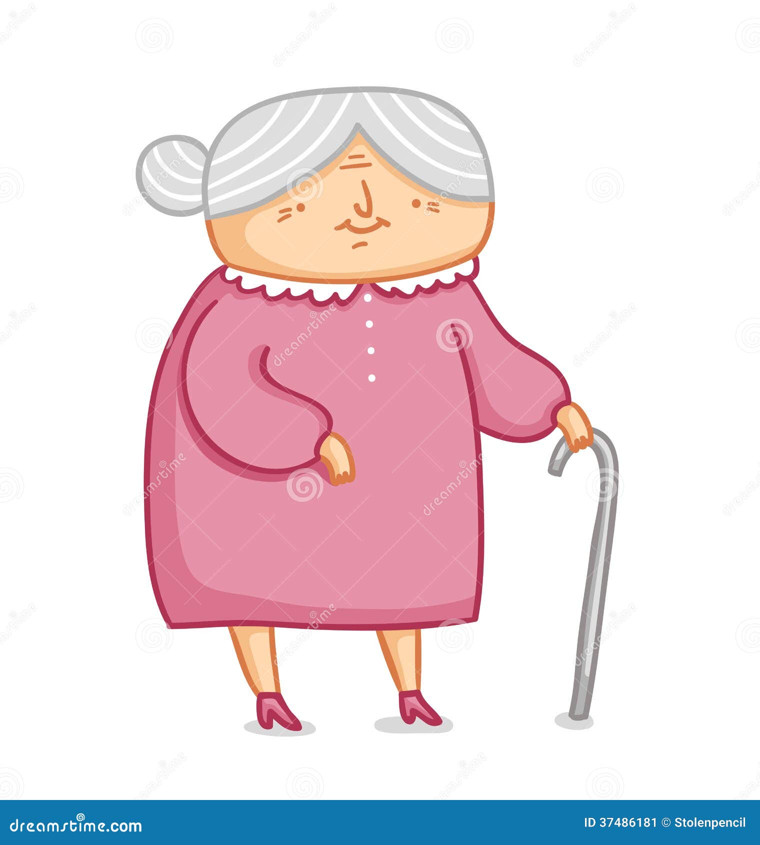 Abuela ilustración del vector. Ilustración de abuela - 37486181