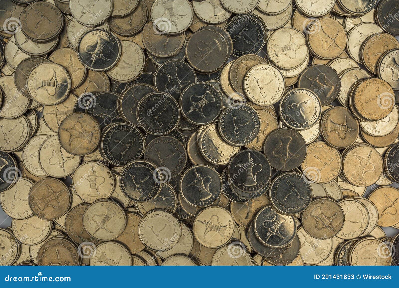 Abundance of Assorted Coins Arranged Neatly on a Flat Surface Editorial ...