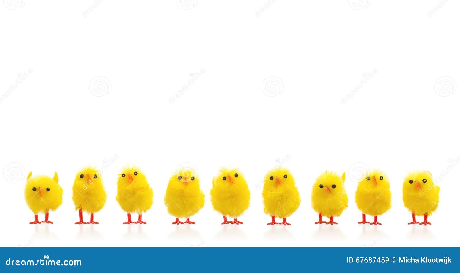 Abundance of Easter Chicks on a Row Stock Image - Image of furry ...