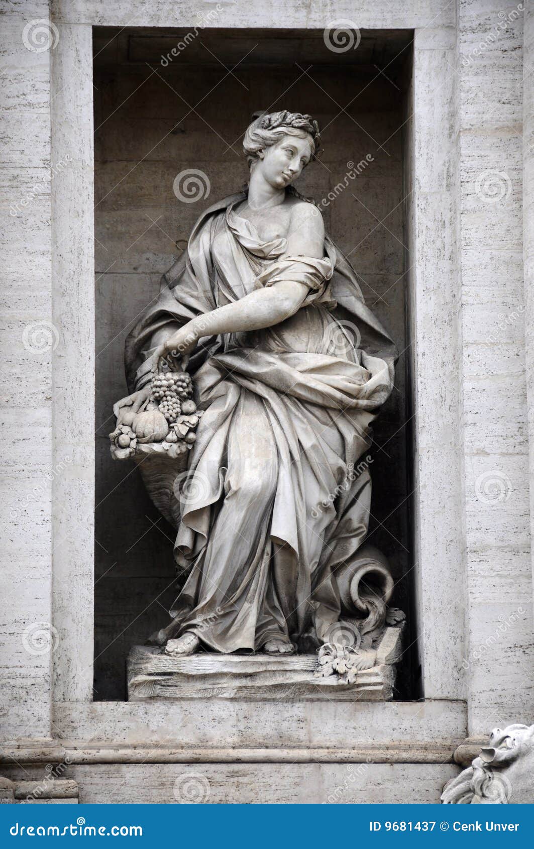 Abundance, Trevi Fountain stock image. Image of traditional - 9681437