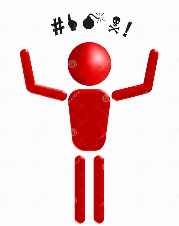 Abuse stock illustration. Illustration of offend, symbol - 4719550