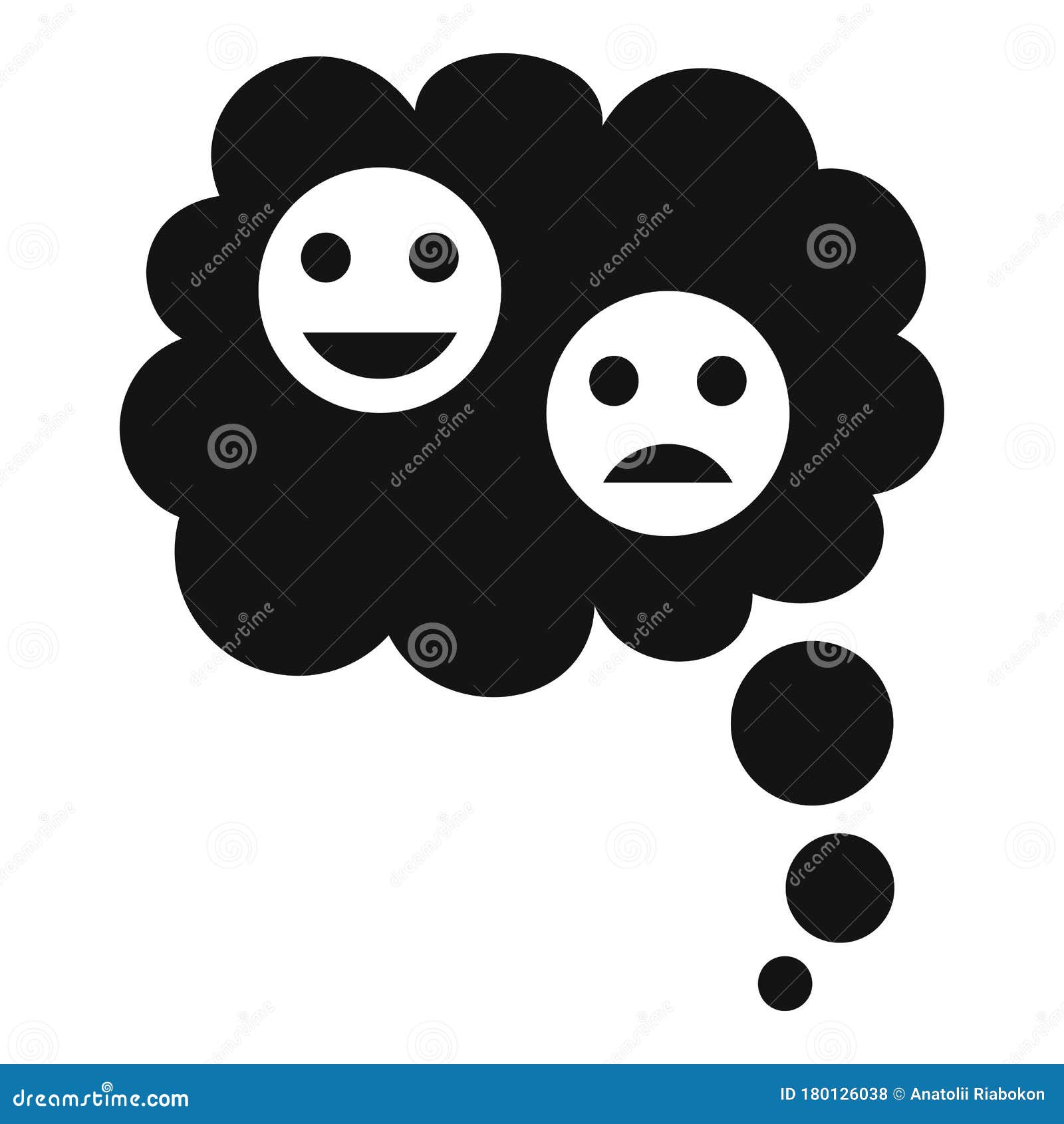 Abuse Bipolar Disorder Icon, Simple Style Stock Vector - Illustration ...