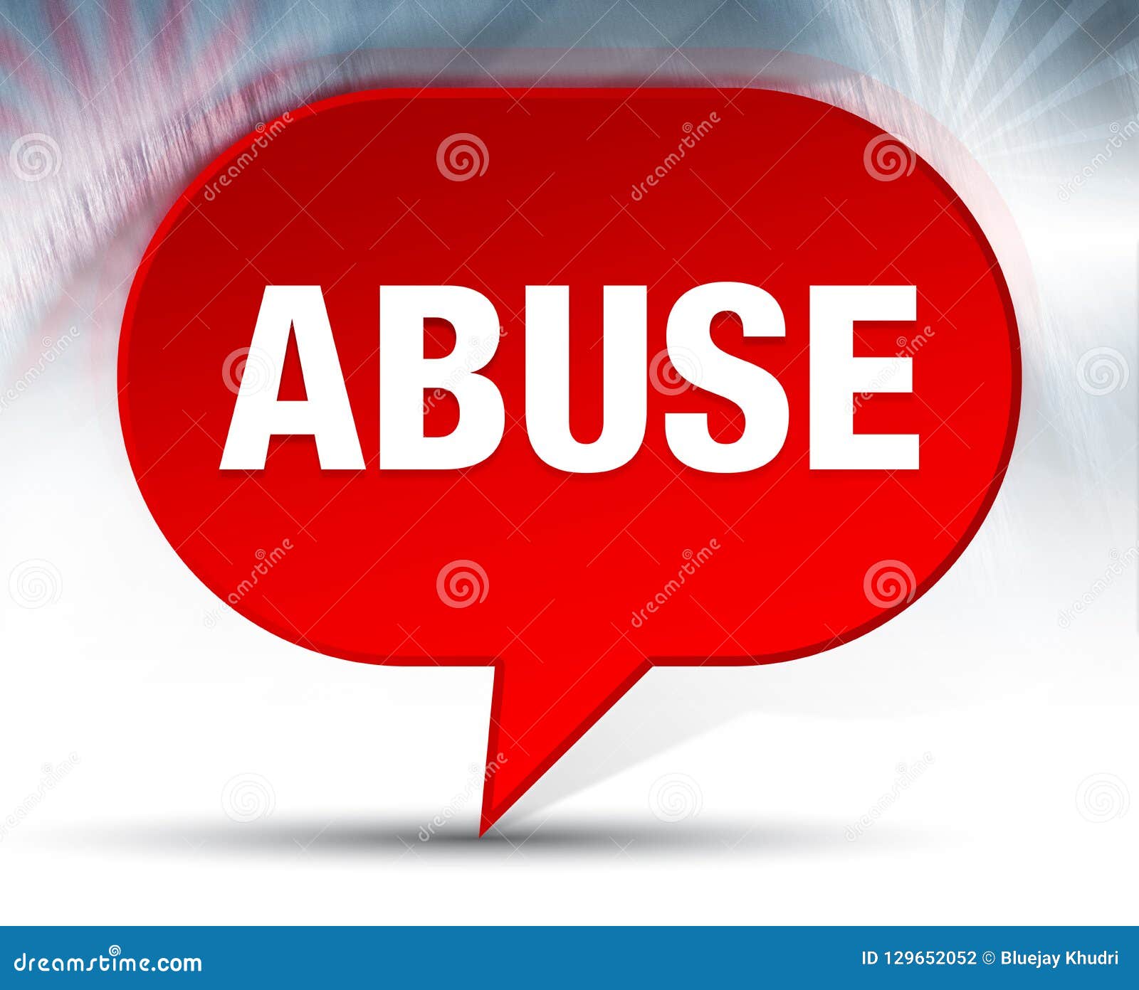 Abuse Red Bubble Background Stock Illustration - Illustration of banner ...