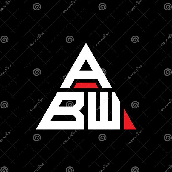 ABW Triangle Letter Logo Design with Triangle Shape. ABW Triangle Logo ...