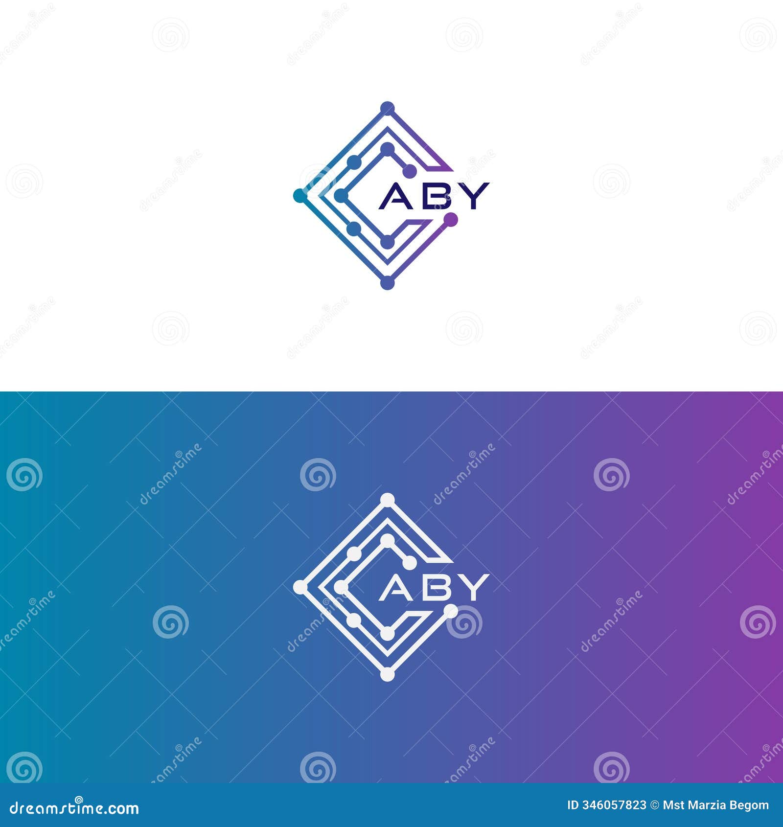 Aby Tech Initial Logo Design Icon for Technology, Digital, Tech ...