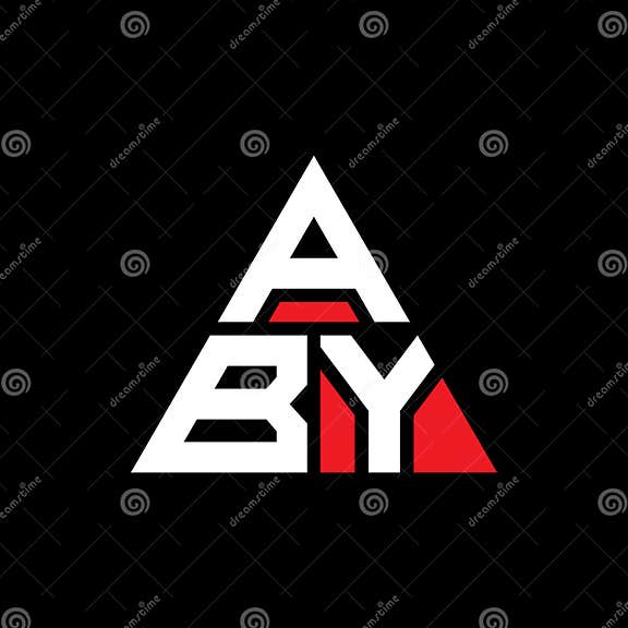 ABY Triangle Letter Logo Design with Triangle Shape. ABY Triangle Logo ...