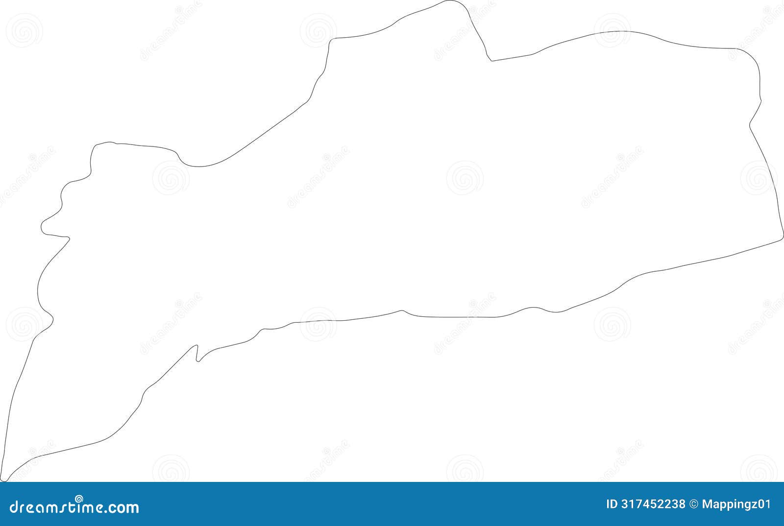Abyan Yemen outline map stock illustration. Illustration of abyan ...