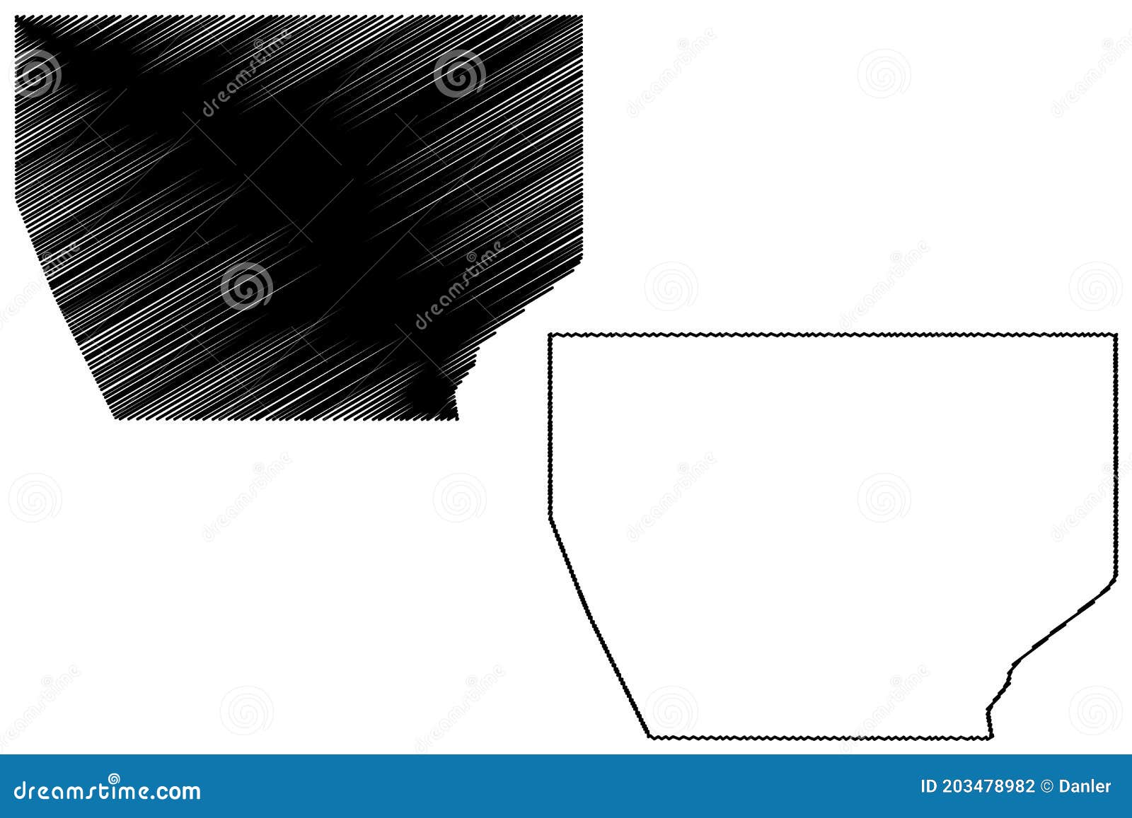 Abyei Area Republic of the Sudan, North Sudan, South Sudan Map Vector ...