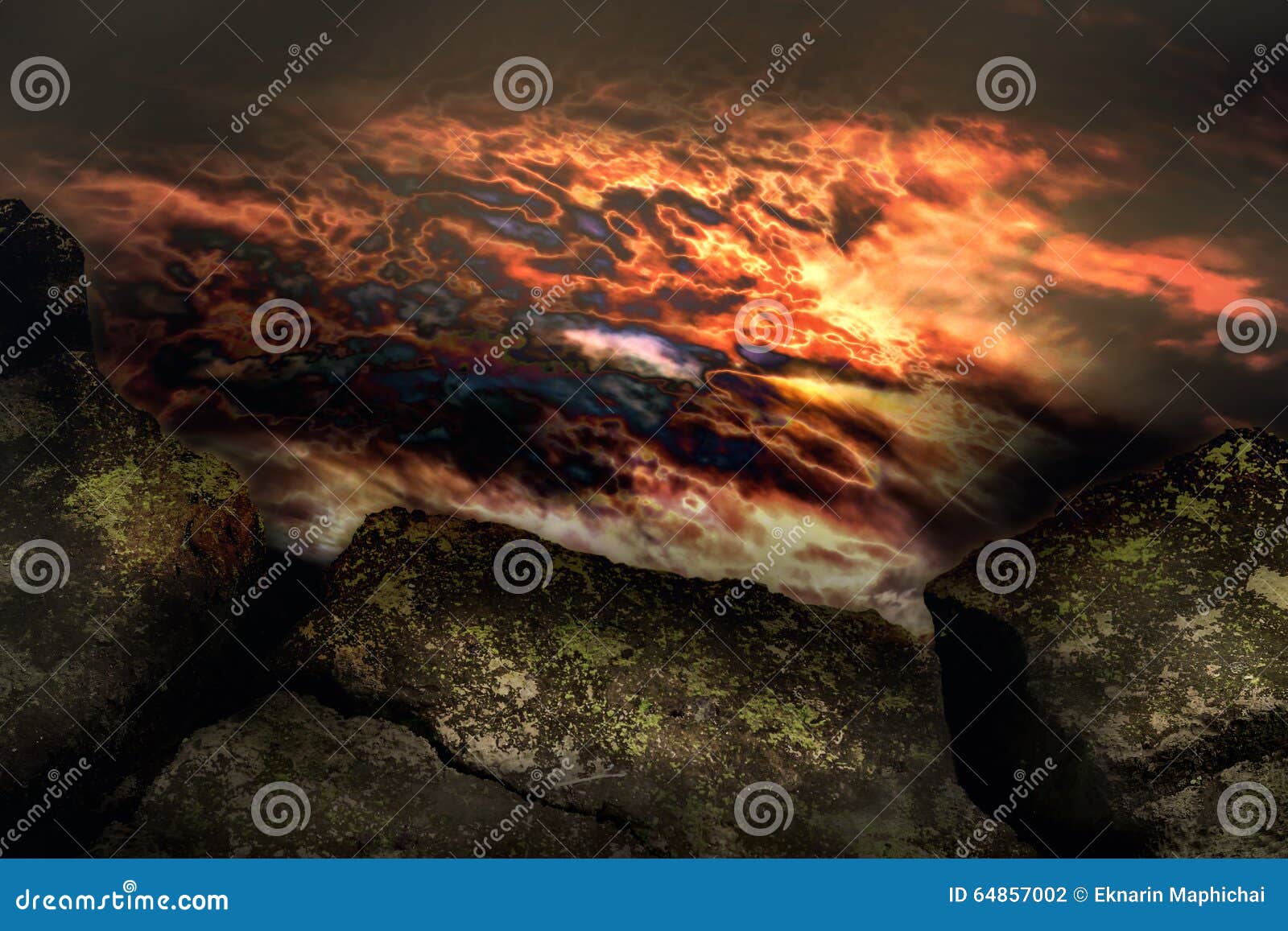 Abyss and cliff scene stock photo. Image of mountain - 64857002