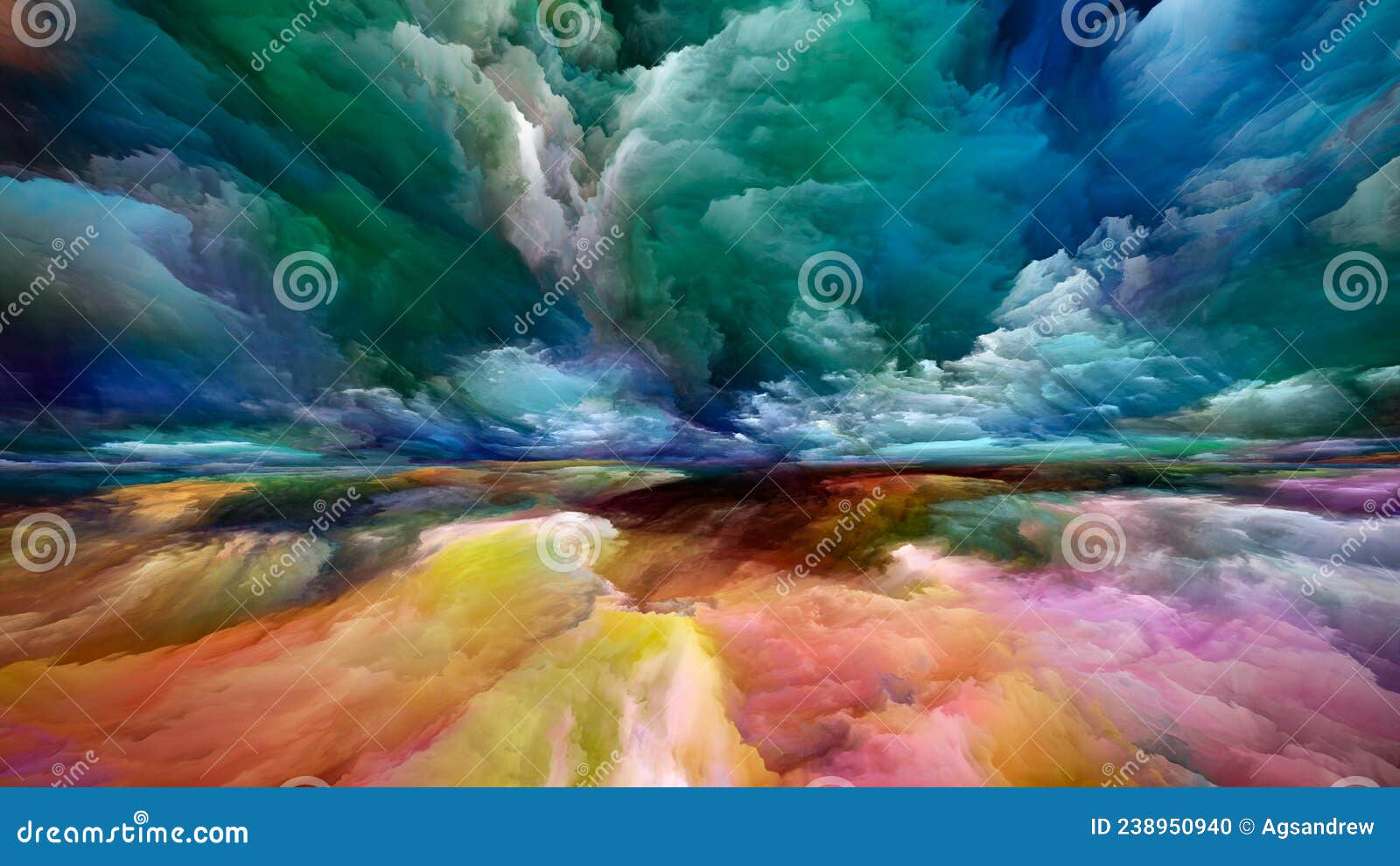 Abyss of Land and Sky stock illustration. Illustration of solaris ...
