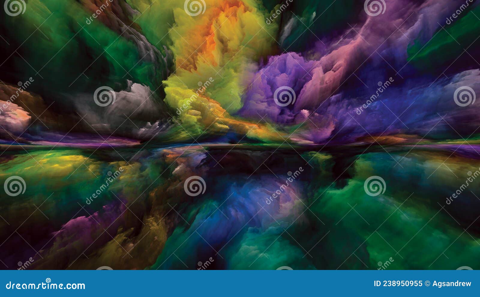 Abyss of Land and Sky stock illustration. Illustration of paradise ...