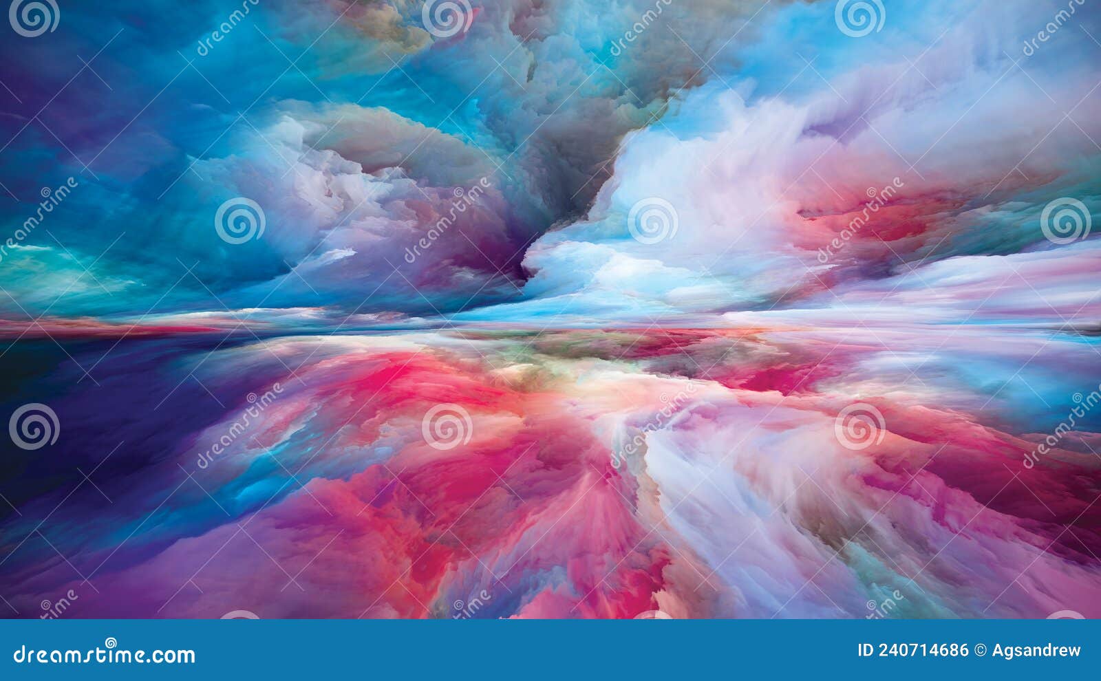 Abyss of Land and Sky stock illustration. Illustration of bright ...