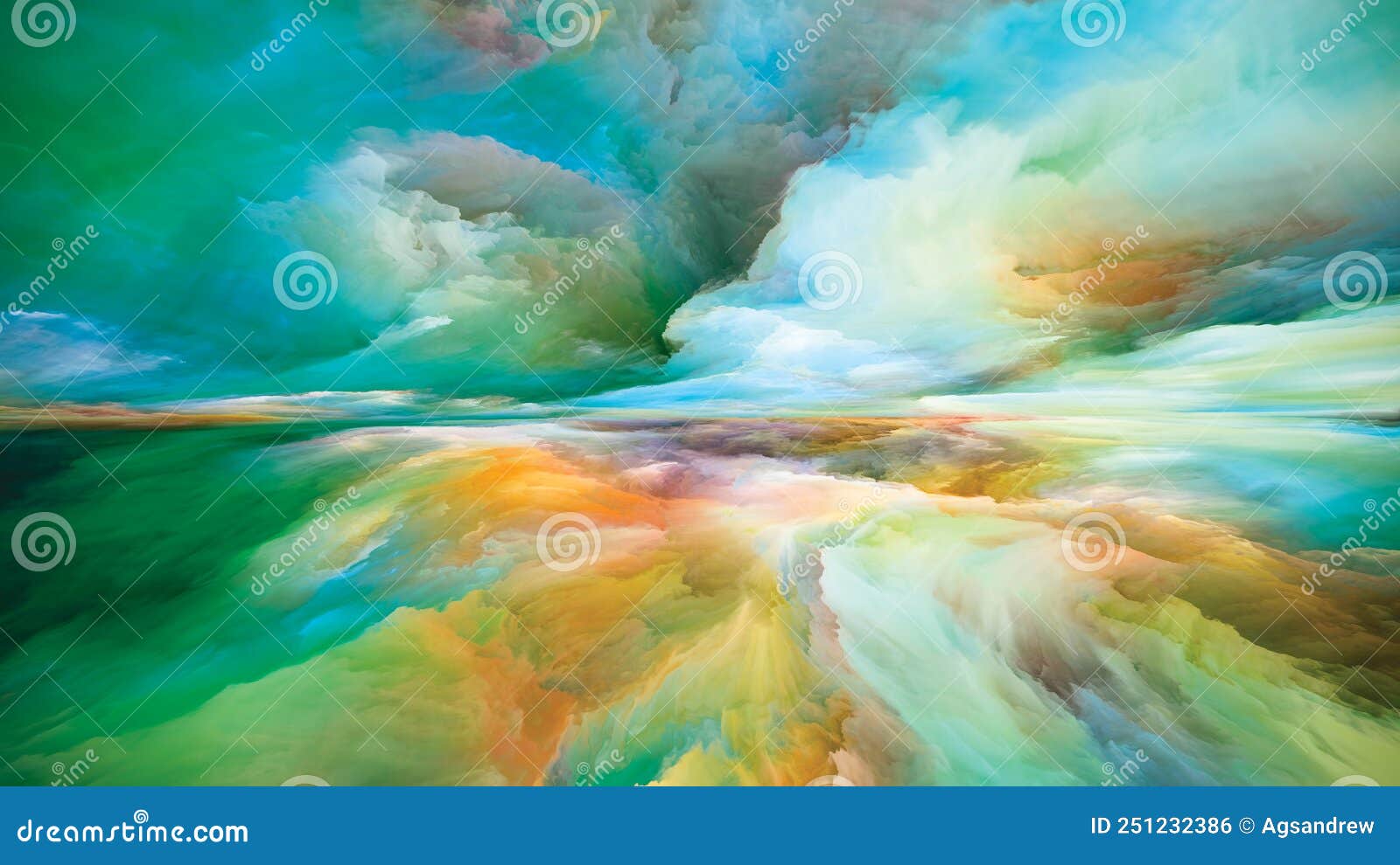 Abyss of Land and Sky stock illustration. Illustration of dream - 251232386