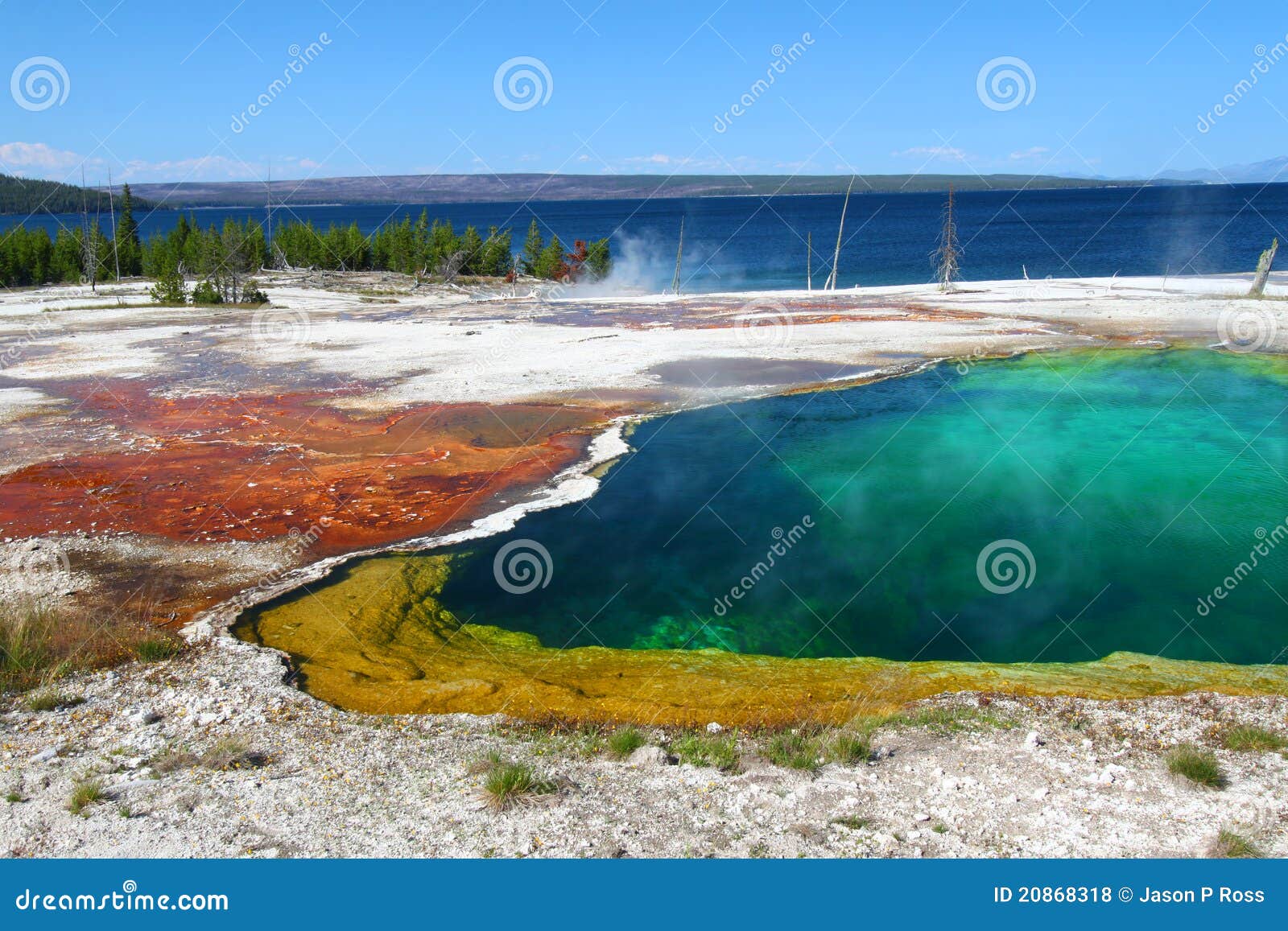 Abyss Pool of Yellowstone stock photo. Image of land - 20868318