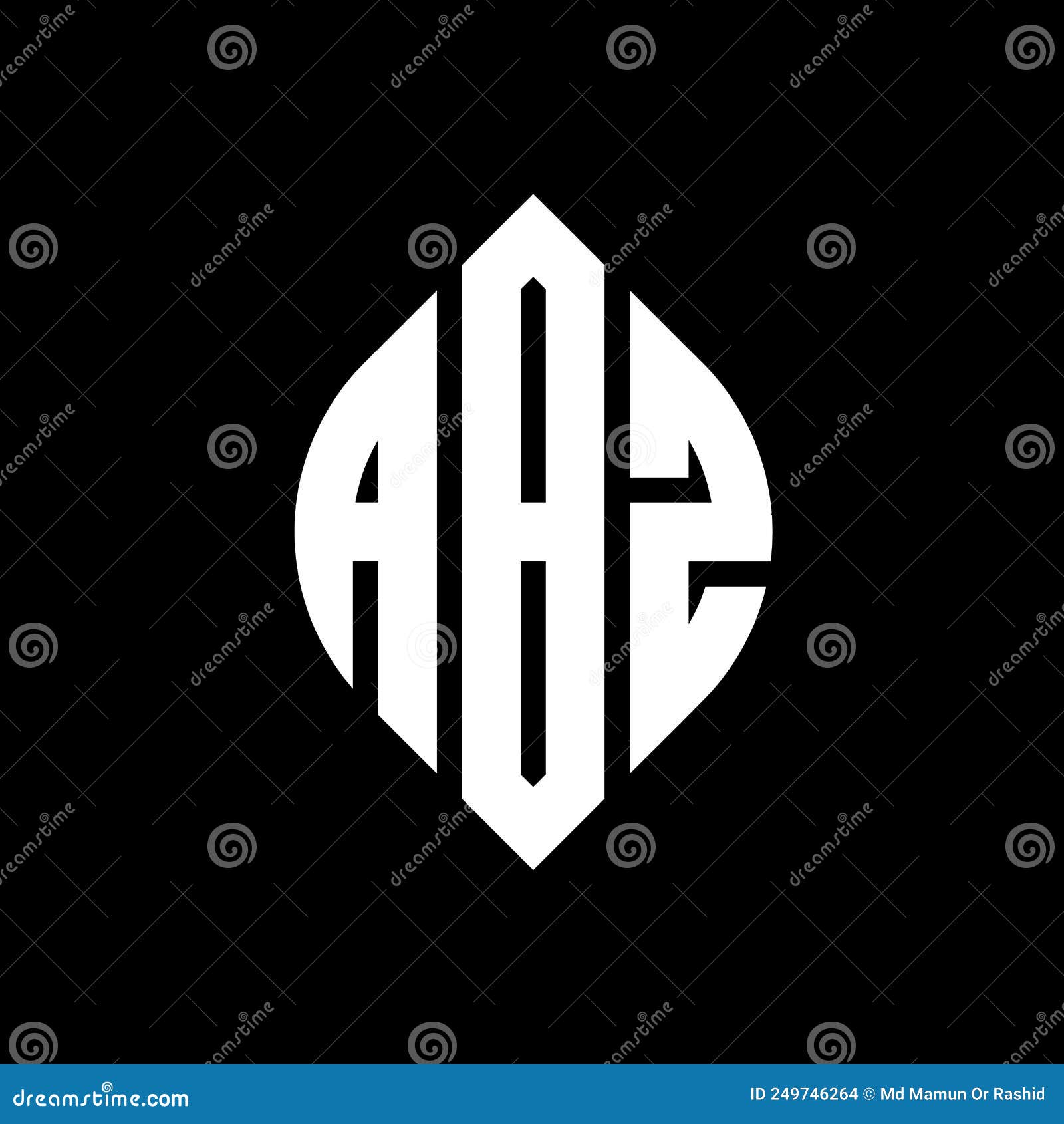 ABZ Circle Letter Logo Design with Circle and Ellipse Shape. ABZ ...