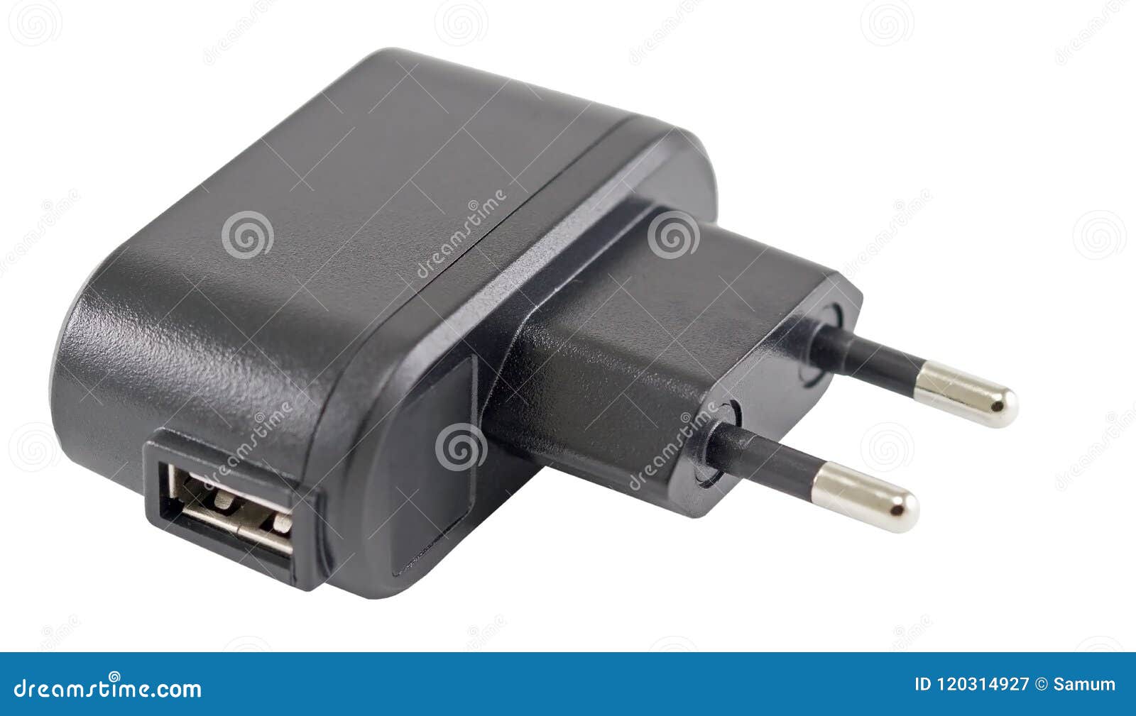 AC Adapter for Charging the Phone Stock Image - Image of white, charger ...