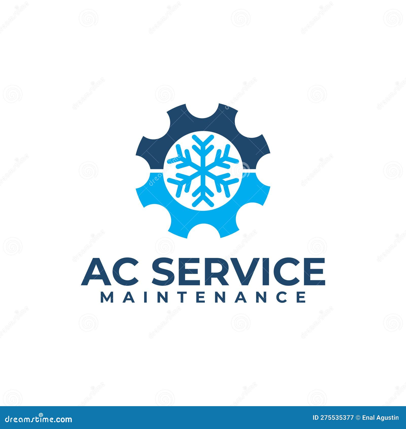 AC Air Conditioning Repairman Service Logo Design Stock Vector ...
